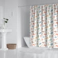 Basics Bathroom Shower Curtain, Water Resistant Fabric with Grommets ...