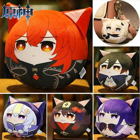 10cm Game Genshin Impact Anime Plushie Pendant Round Ball Doll Paimon ...