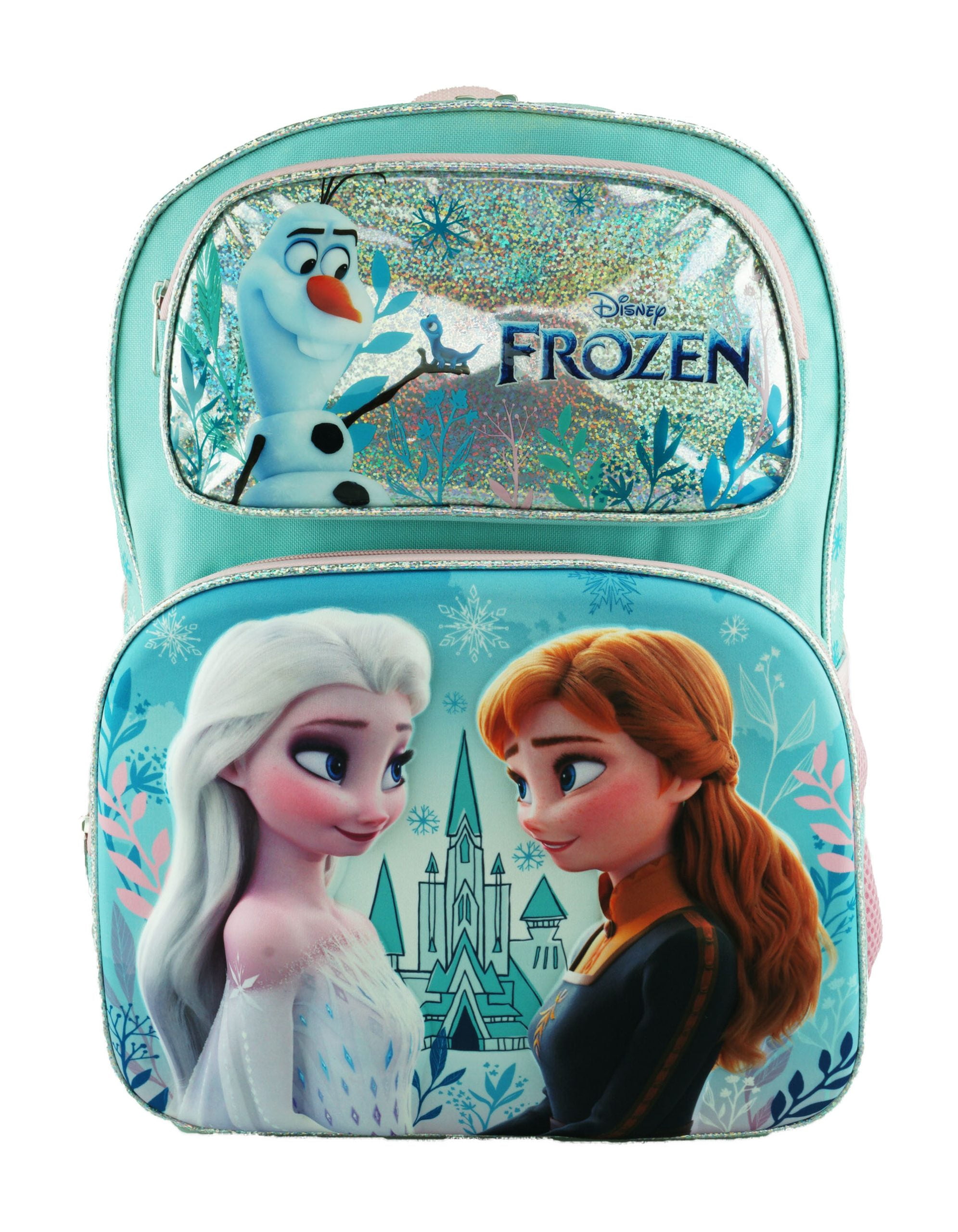 Disney Frozen backpack 16" with 3D EVA molded front pocket with Elsa ...