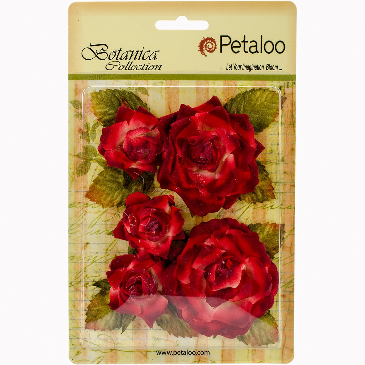 Botanica Garden Roses 1.5" To 2.5" 5/Pkg-Red/Burgundy | Walmart Canada