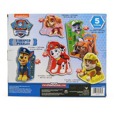 Paw Patrol 5 Shaped Puzzles | Walmart Canada