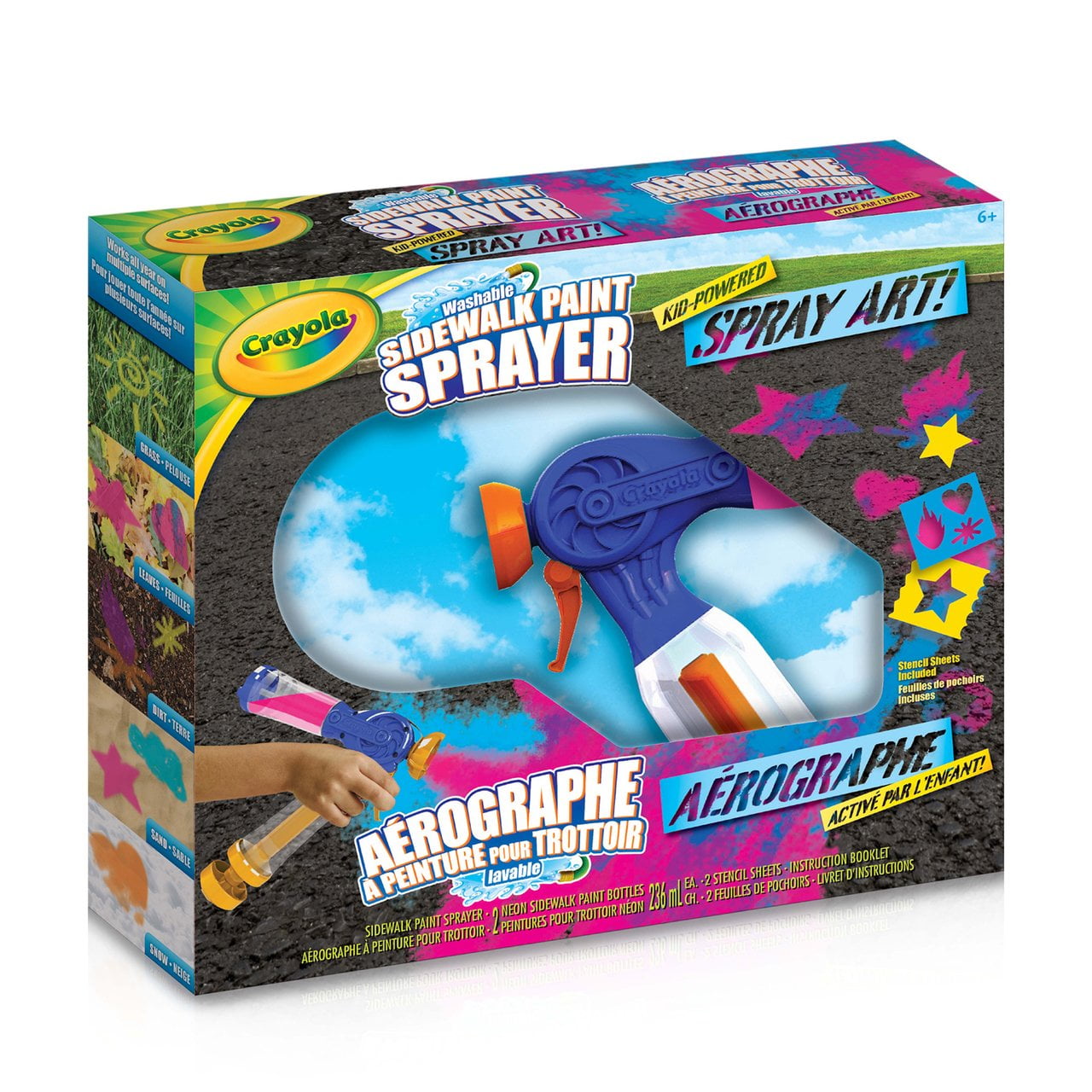 Crayola Washable Sidewalk Paint Sprayer - Walmart.com