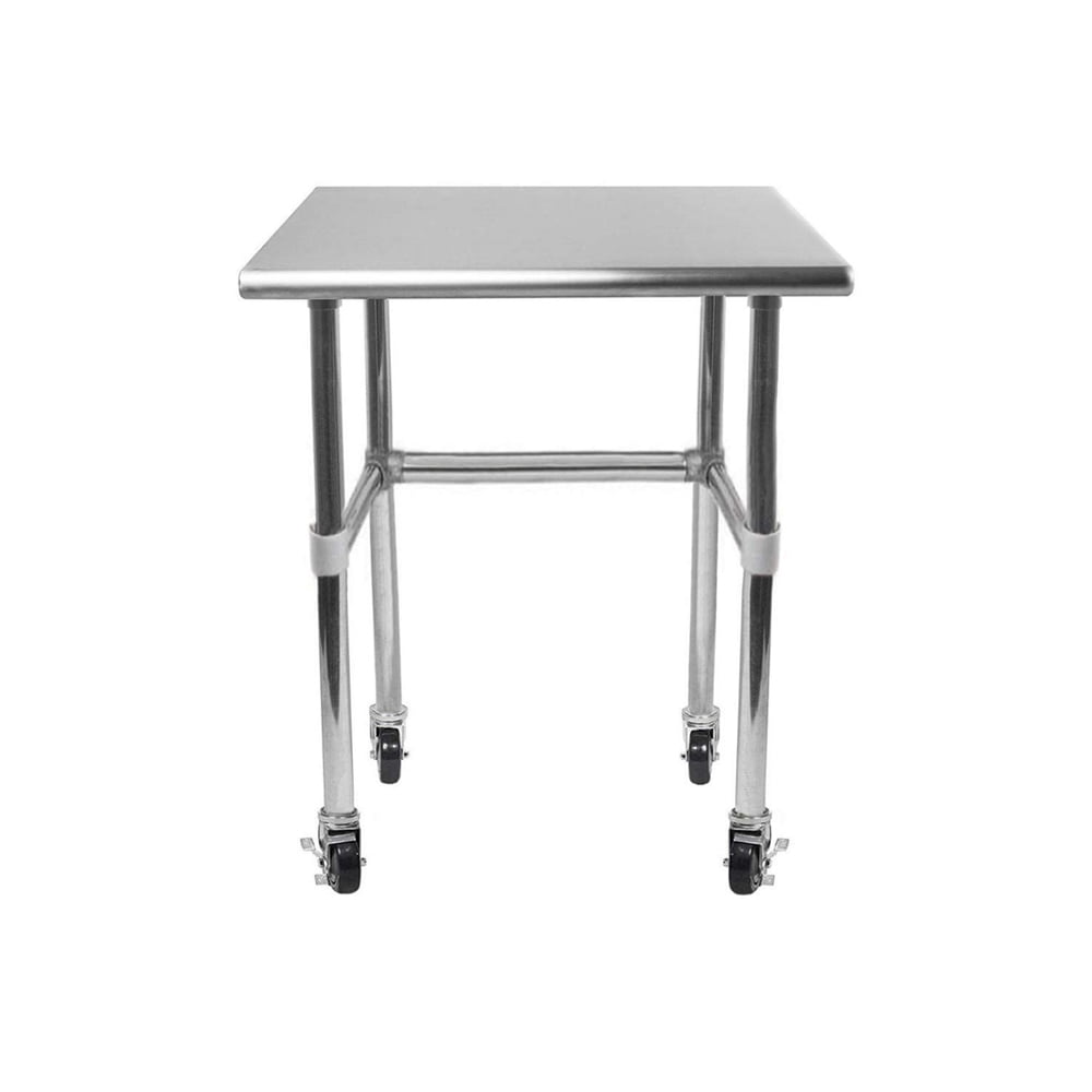 AmGood 18" Long x 18" Deep Stainless Steel Work Table With Open Base ...