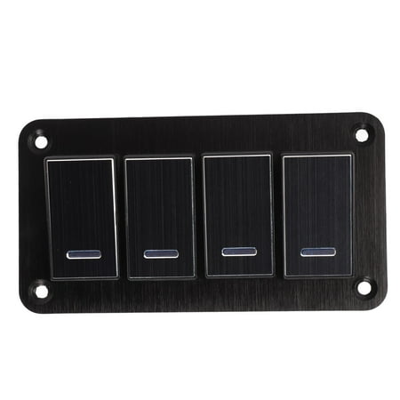 Gang Switch Panel,Rocker Switch Panel 4 LED Switch Panel Rocker Switch ...