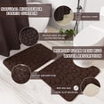 Bathroom Accessories Set - 25pc Brown Sets With Shower Curtain And Rugs ...