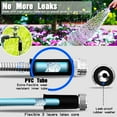Metal Garden Water Hose, Water Hose 6 Function Nozzle, Leak Proof ...