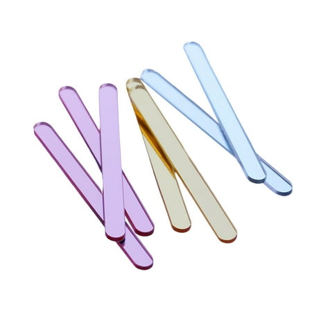 justharion 50PCS Acrylic Popsicle Sticks Reusable Cakesicle Sticks ...
