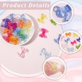 1 Set 100Pcs Transparent Acrylic Beads Bowknot Mixed Color 23x29.5x6mm ...
