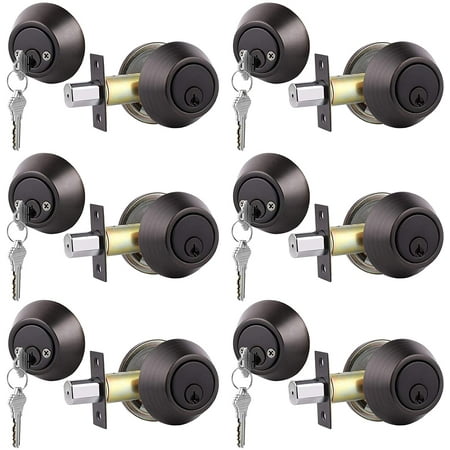 10 Keyed Alike Single Cylinder Deadbolts Locks for Exterior Door, Keyed ...