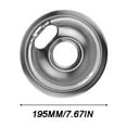Stainless Steel Round Stove Drip Pan Set – 2x6in & 2x8in Burner Covers ...