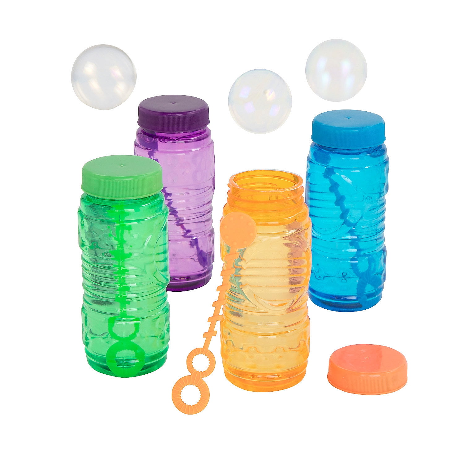 Translucent Bubble Bottles, Toys, Birthday, Party Favors, 12 Pieces ...