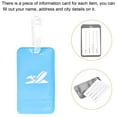 Uxcell Luggage Tag PVC Holders Baggage Label Identifier with Straps ...