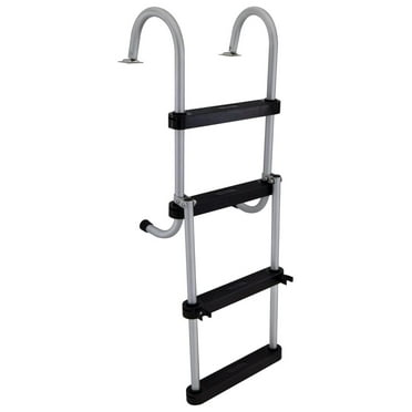 winibo Heavy Duty Boat Telescopic 4 Step Ladder,Stainless Steel Swim ...