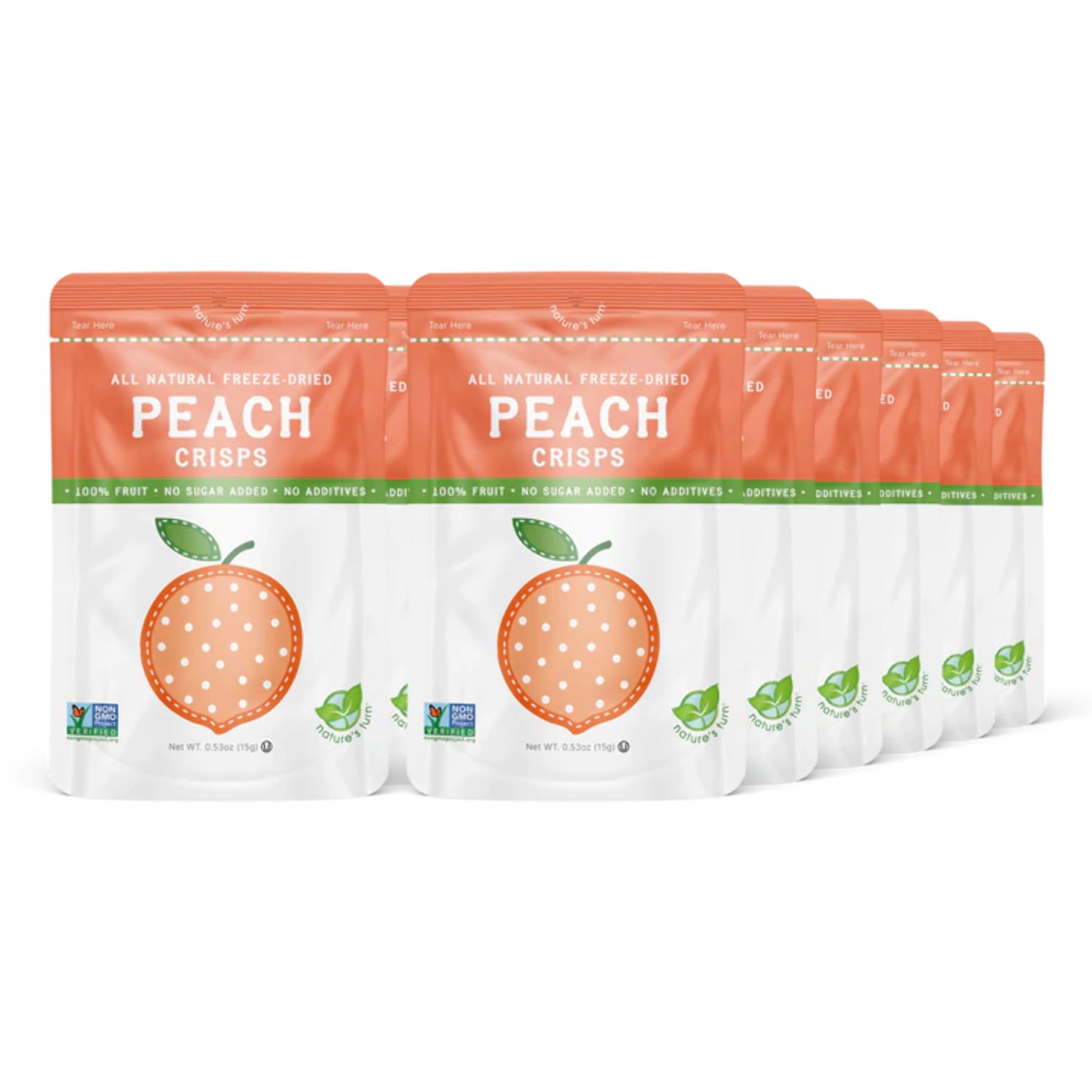 Freeze Dried Peach Crisps