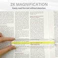2X Bar Magnifying Ruler 6" with Guiding Line & Mini Line Magnifier with ...