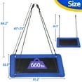 ZenSports 60-in Larger Platform Swing for Kids and Adults W/2 Hanging ...