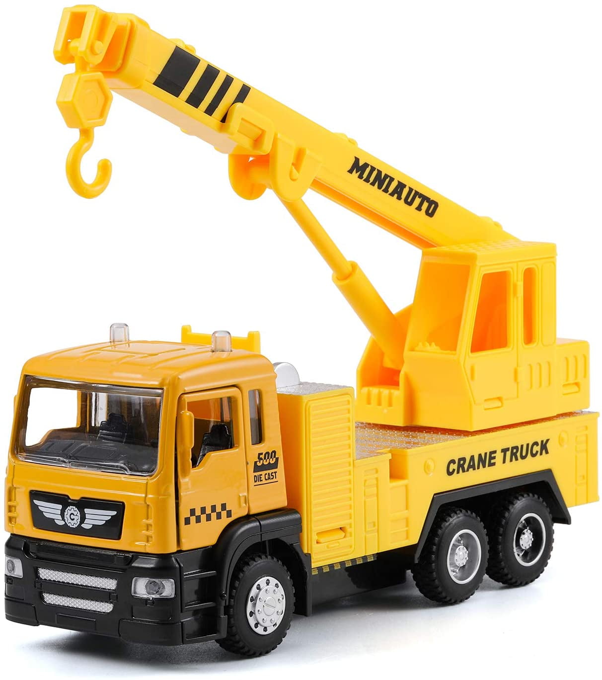 XIAOLUO Toy Crane Truck Diecast Metal Cars Construction Truck wiht ...