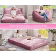 Giant Bean Bag Chair Bed for Adults, Large Bean Bags with High-Density ...