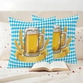 Cartoon Beer Outdoor Waterproof Pillow Covers, Funny Wheat Abstract ...