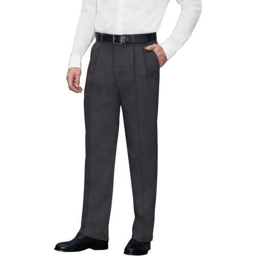 George Men's Flat Front Wrinkle Resistant Pants - Walmart.com