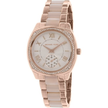 Michael Kors Women's Ritz Rose Gold-Tone Chronograph Watch MK6307 ...