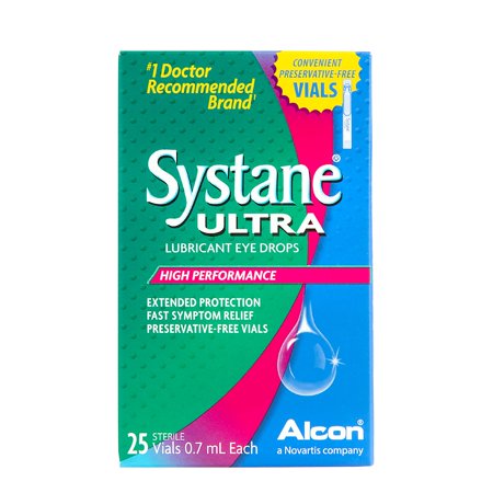 SYSTANE ULTRA Lubricant Eye Drops for Dry Eye Symptoms, 25 Preservative ...