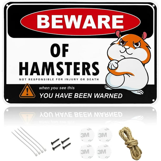 LSTAMOY Hamster Sign, Hamster Cage Accessories Hideout Maze Tunnels ...