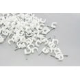 100 Round 3/8 Inches (10 mm) Cable Wire Clips Cable Management Cord Tie ...