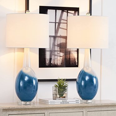 Kingsley Resin Table Lamp in Brown - Walmart.com