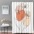 Bathroom Shower Curtain Abstract Flower Art Waterproof Shower Curtains ...