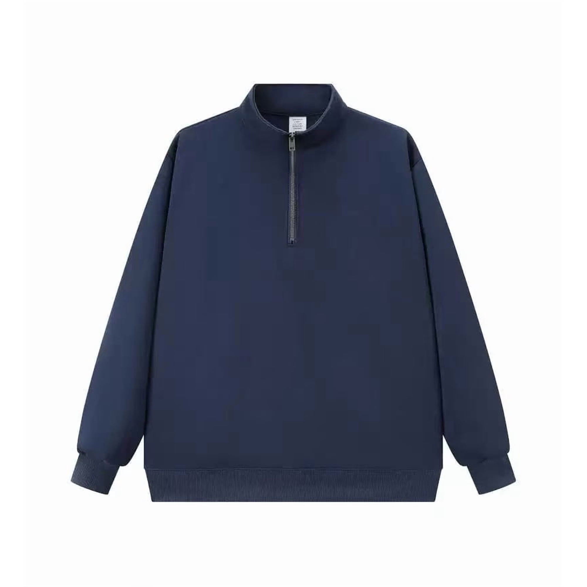 Click here for Unbranded Mens Half-Zip Stand Collar Long-Sleeved... prices