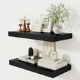 12 Inch Deep White Floating Shelves 16 x 12 Floating Shelf for Books ...