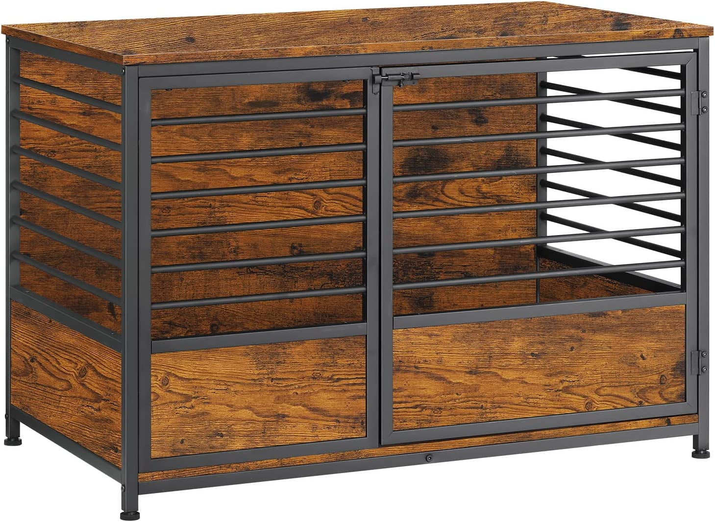 Oumilen Large Dog Crate Cage Living Room Side End Table, Brown ...