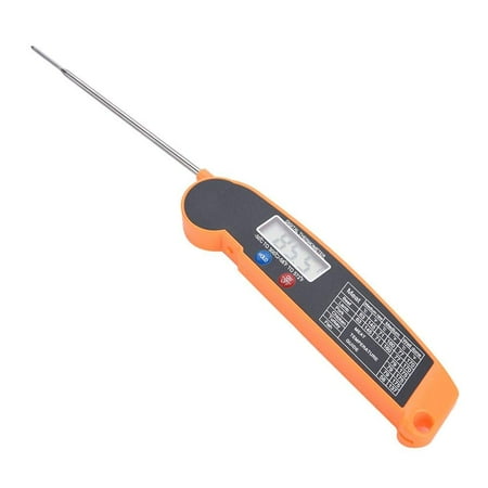 Digital Food Meat Thermometer with Folding Probe Turkey Fish Beef Taste ...