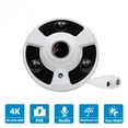JUNNGDZ 4K HD CCTV Wired Camera POE Motion Detection Fisheye IP Cam 8MP ...
