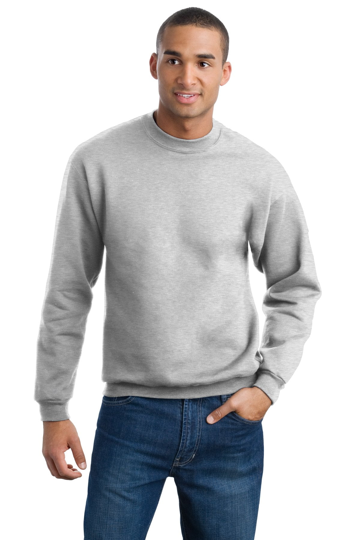 Jerzees Men's SUPER SWEATS NuBlend Crewneck Sweatshirt - 4662M ...