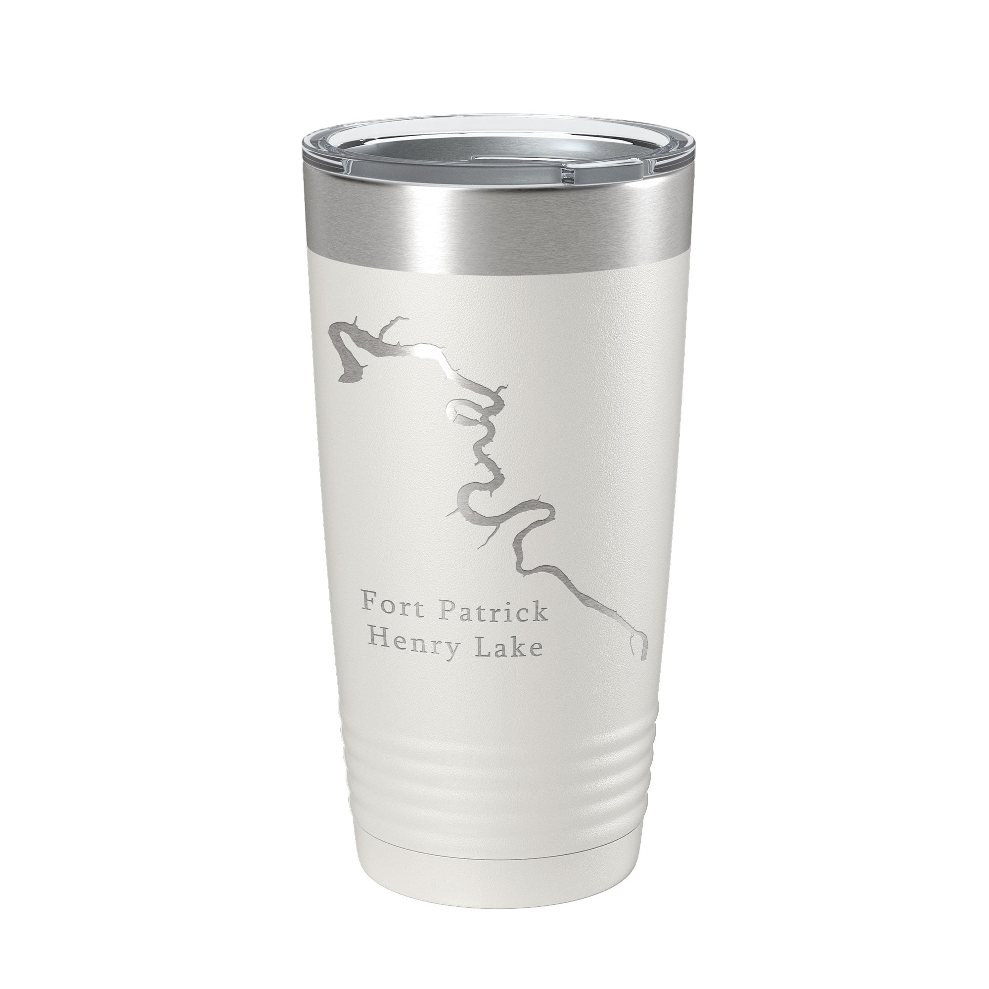 Fort Patrick Henry Lake Map Tumbler Travel Mug Insulated Laser Engraved ...