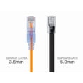 JUJHGRF-Cat6A 6in Yellow 10-Pk Patch Cable UTP 30AWG 10G Pure Bare ...