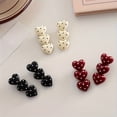 2pcs Red/White/Black Heart Polka Dot Hair Clips! Sweet, Elegant, and ...