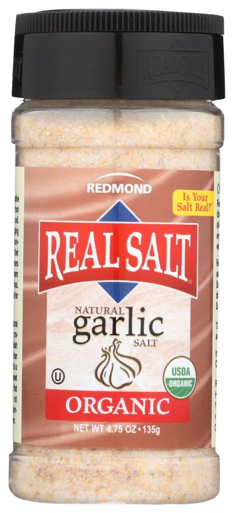 Real Salt Garlic Salt Organic, 4.75 Oz - Walmart.com