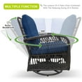 Arttoreal 360-Degree Outdoor Furniture, Patio Wicker Swivel Rocker ...