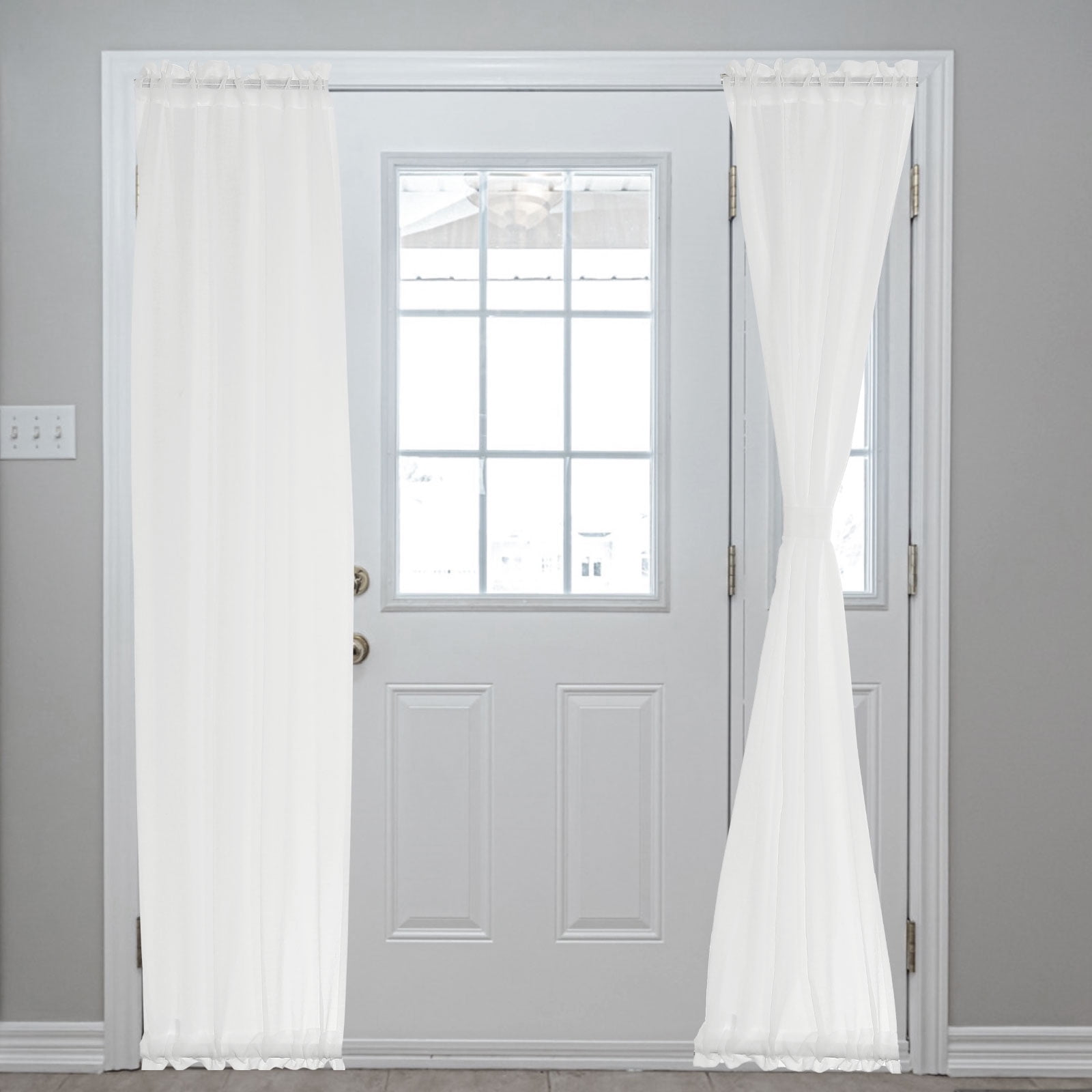 Click here for Unique Bargains Blackout Door Curtains  French Sid... prices