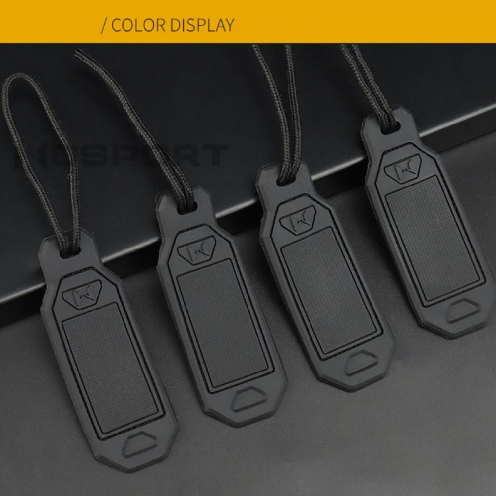 Naturalour 4Pcs Plastic Key Tags with Container, Key Labels with Ring ...