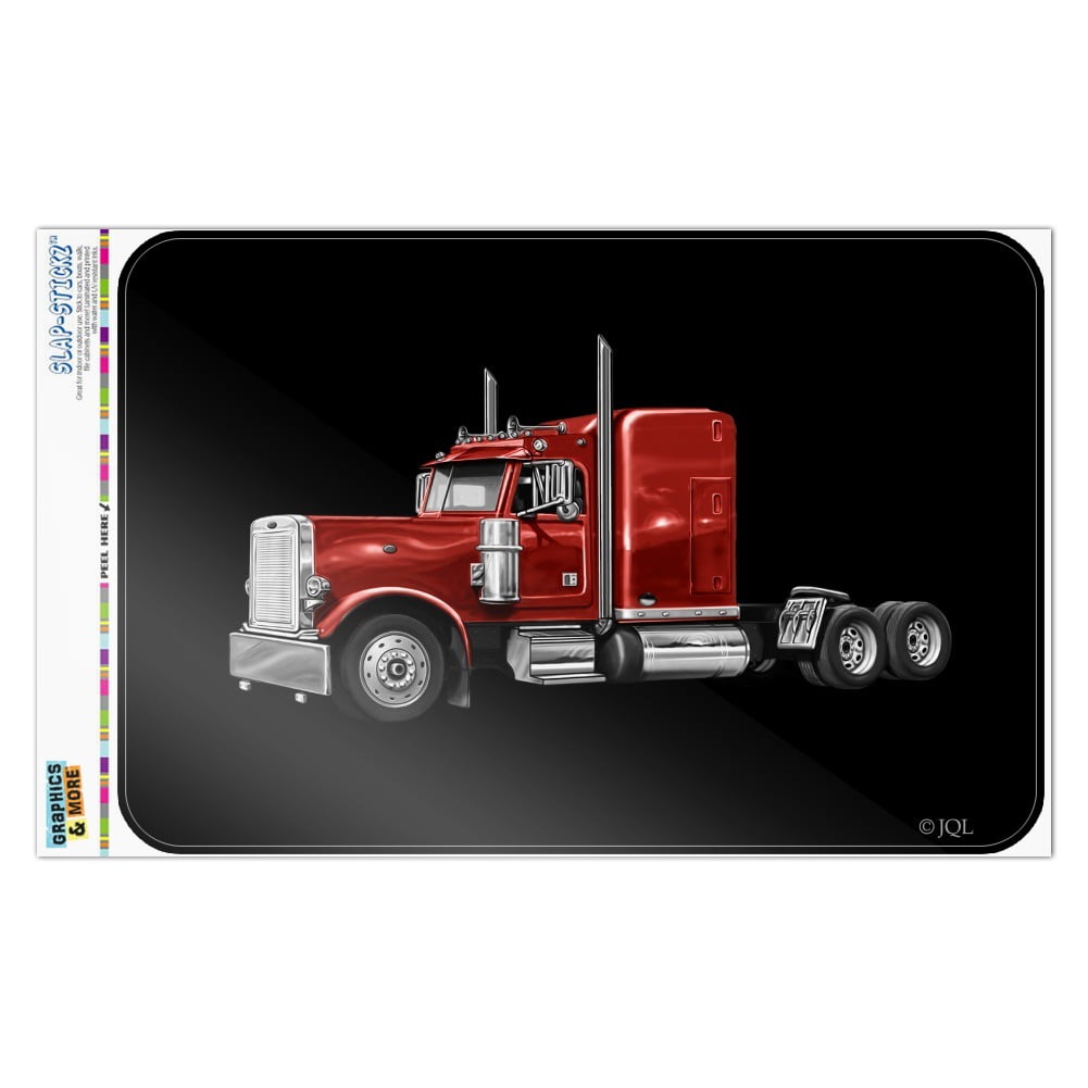 Semi Tractor Trailer Truck Trucker Home Business Office Sign - Walmart.com