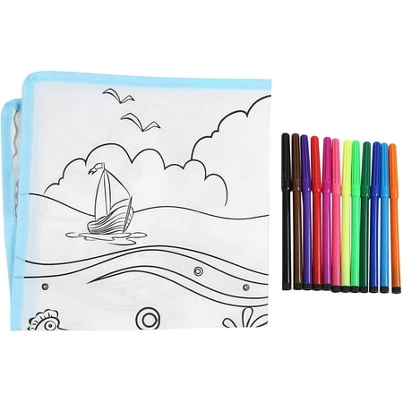 Portable Drawing Mat, Kids Reusable Doodle Drawing Cloth Mat Baby ...