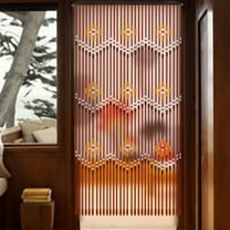 ANMINY Wooden Beaded Door Curtain String Door Curtain 35''x69'' Room ...