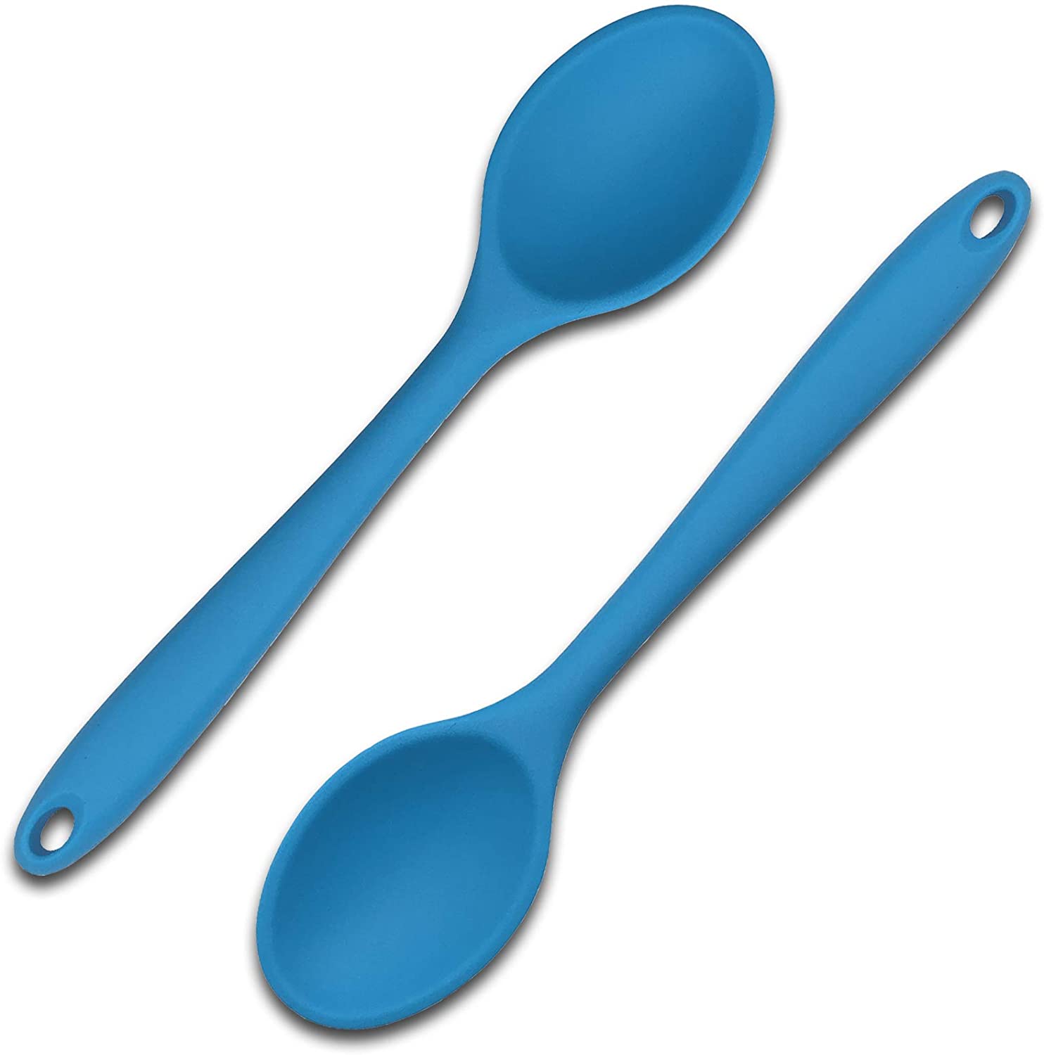 Silicone Nonstick Mixing Spoons Set 2 - Piece,High Heat Resistant to ...