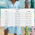 Warop Women's Short Sleeve Drop Waist Maxi Dress Button V Neck Pleated ...
