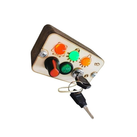 Montessori Busy Board Sensory Toys LED Button Switch Toys for Toddlers ...
