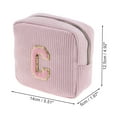 Unique Bargains 1 Pc Letter C Pattern Makeup Bag for Travel and ...